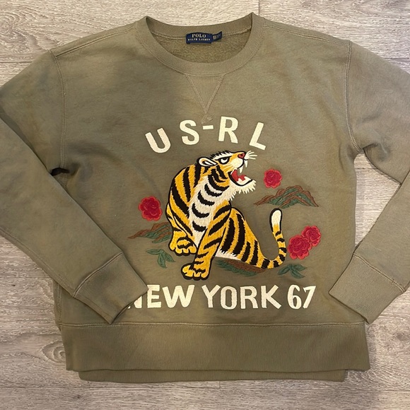Ralph Lauren | Sweaters | Ralph Lauren Crew Neck In Fatigue Green ...